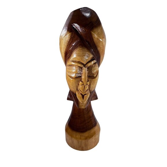 Unbranded | Art | Vtg Caribbean Tribal Art Woman Figurine Statue Carved ...
